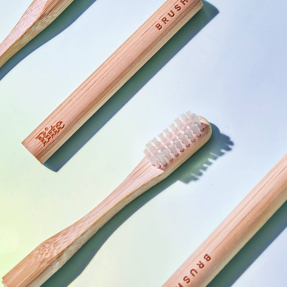 Bite: Compostable Bamboo Toothbrush (Set of 4) – HeyPeacock
